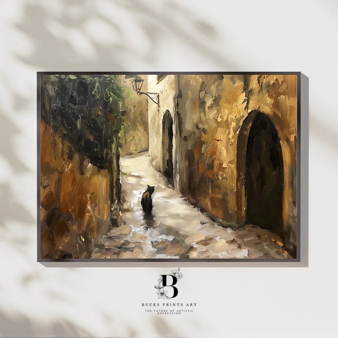 Mediterranean Print Mediterranean Wall Art Greece Rustic Painting ...