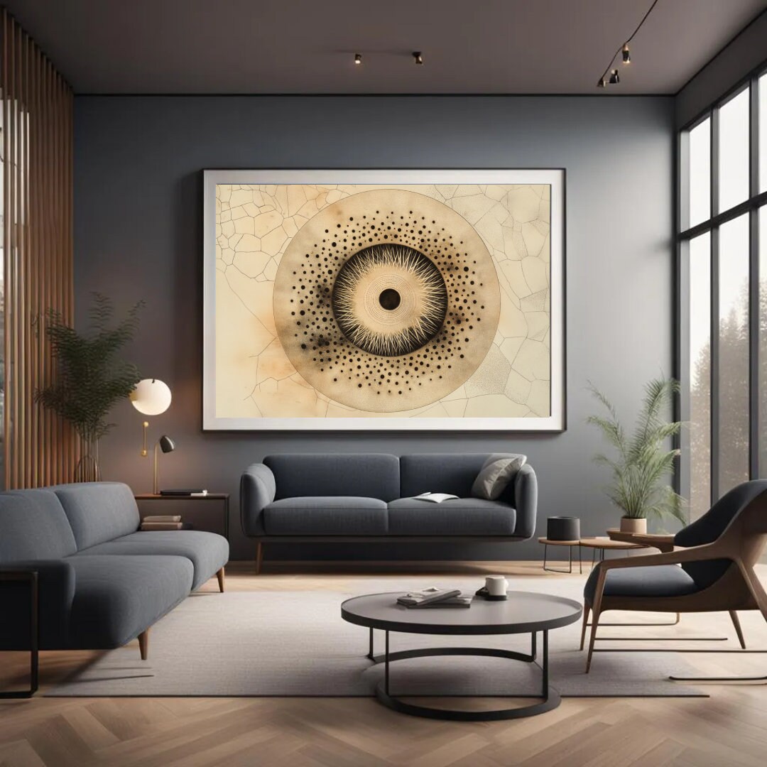 Rolled Posters, Black String Drawing, Optical Colour Mixing ...