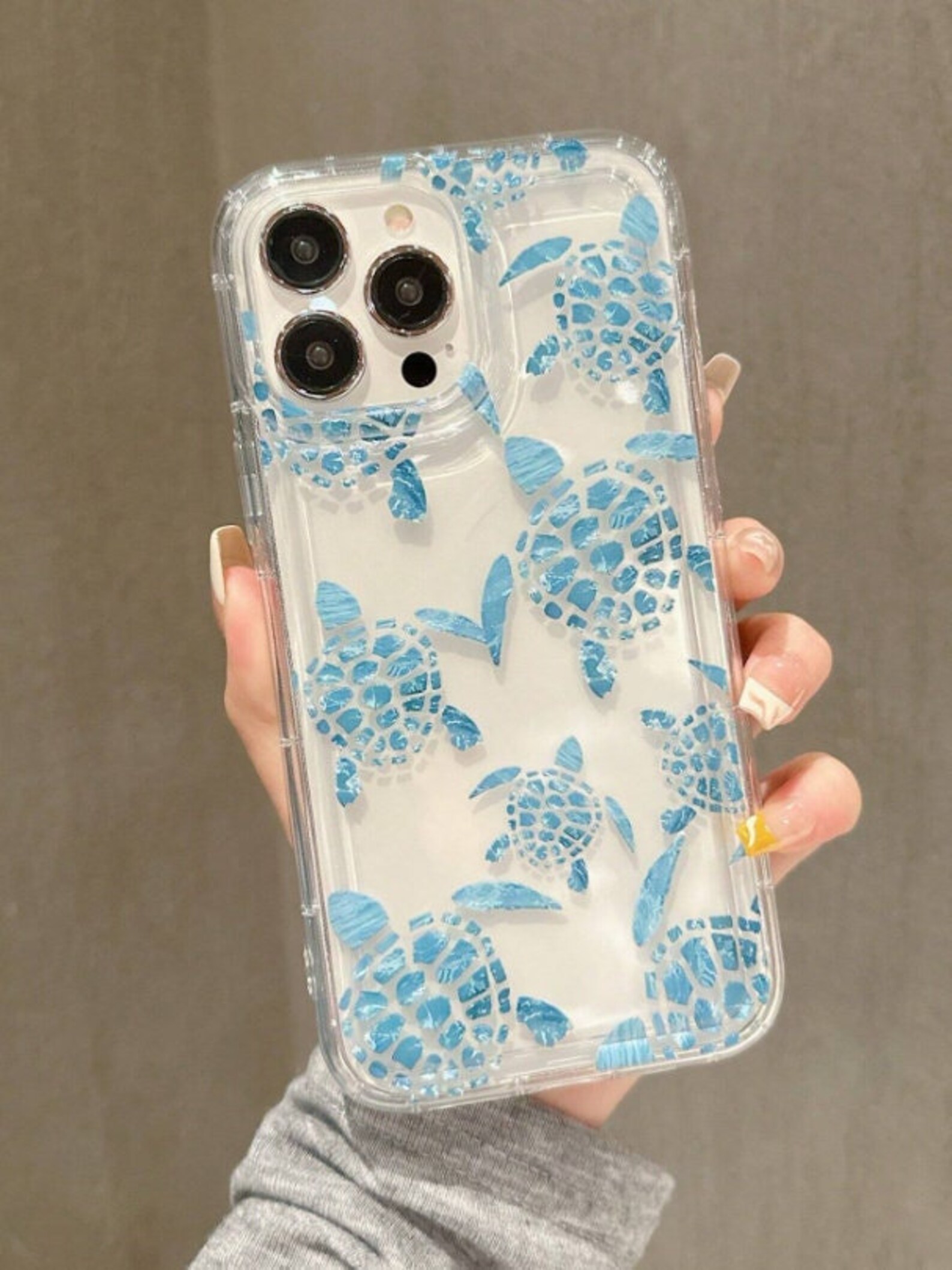 Blue Cartoon Turtle Pattern Phone Case - Etsy