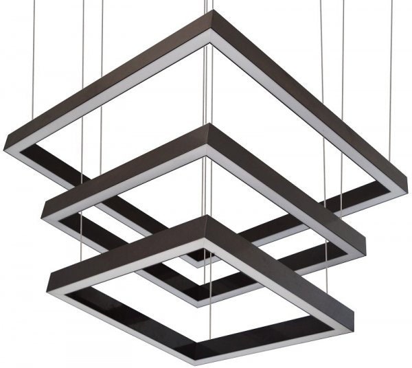 SQUARE Linear Light Pendant Lighting Modern Chandelier 5 Year Warranty ...