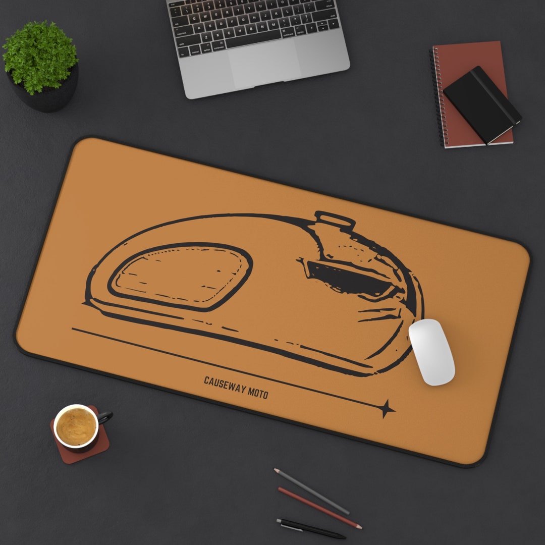 Motorcycle Desk Mat Large Gas Tank Desk Pad Perfect Gift for Bikers ...