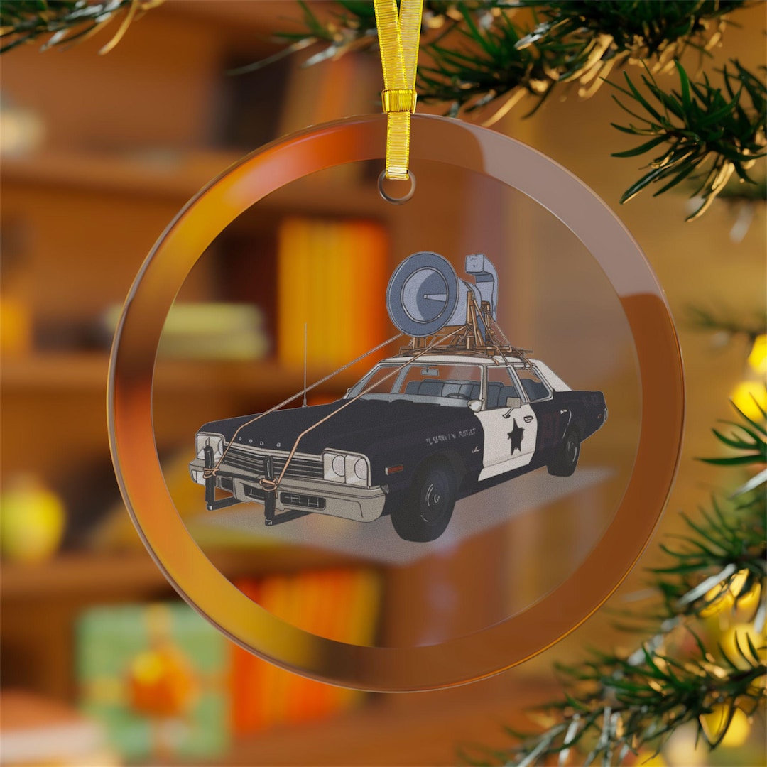 Christmas Blues Brothers Bluesmobile Glass Ornament, Fun Holiday Gift ...