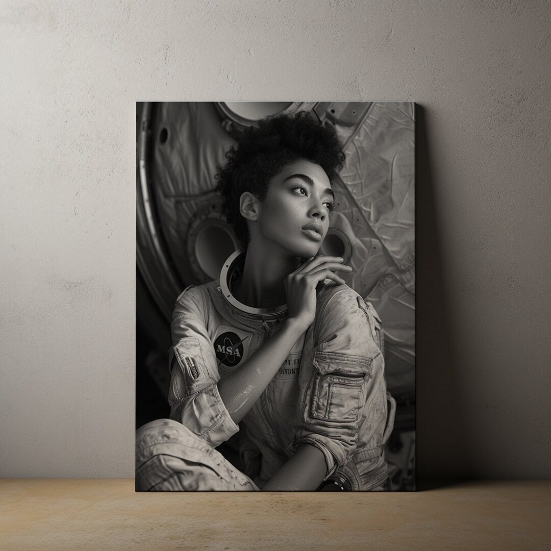 Cosmic Couture Print Black and White Visual Art Fashion Courture Modern ...