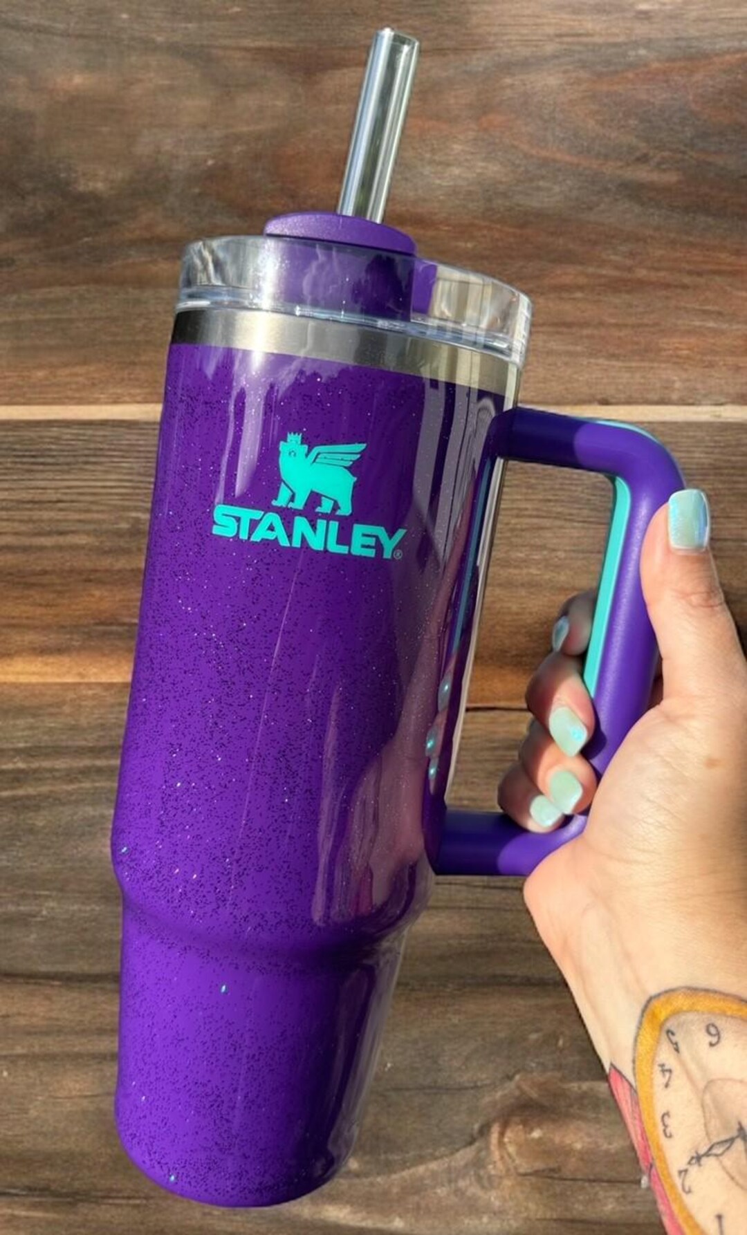 Glitter Deep Purple 30oz Stanley - Etsy