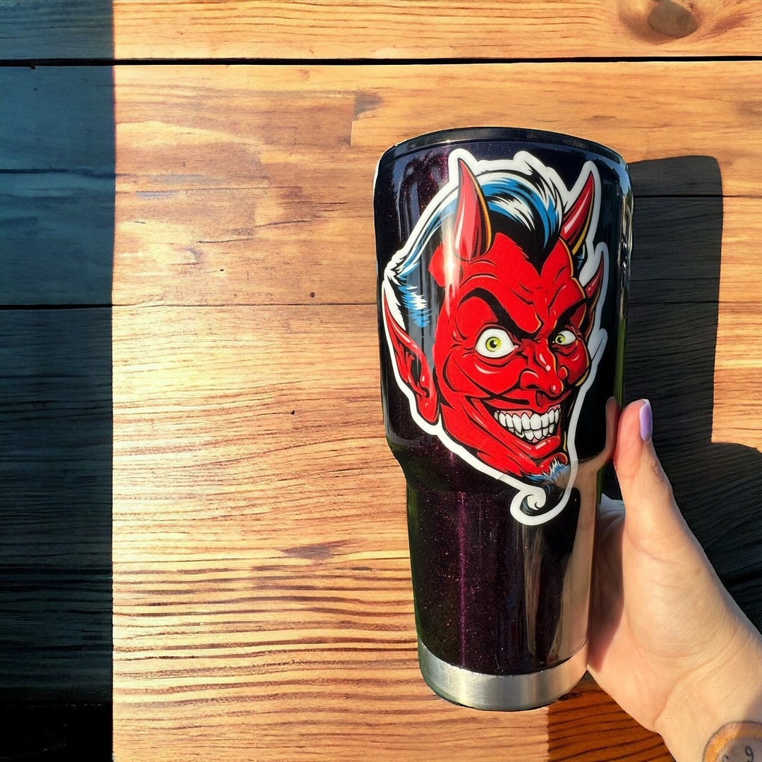 Red Devil Custom 30oz Tumbler RTS - Etsy