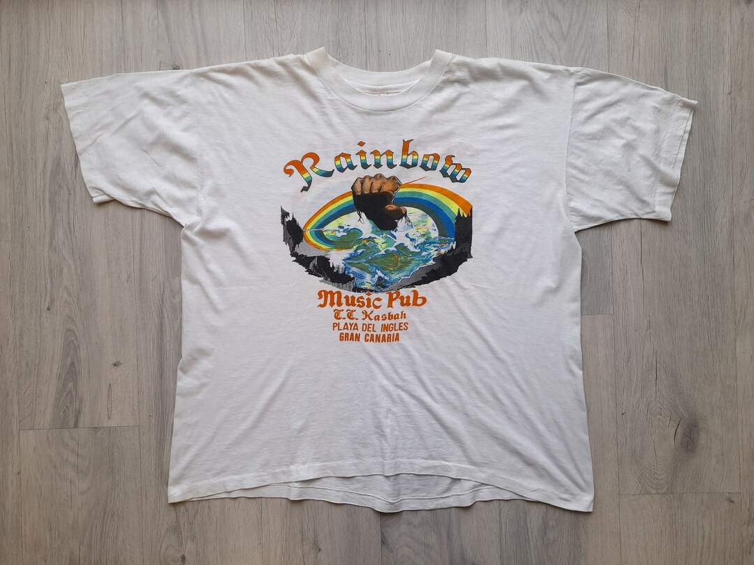 Vintage Rainbow Rising Shirt ,rainbow Single Stitch Shirt ,XL ,vintage ...