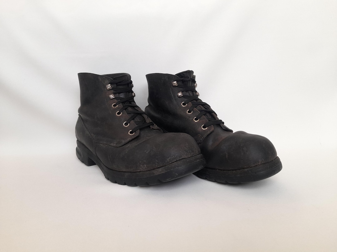 50s Swiss Army Authentic Boots ,EU45,US12,UK11 ,bally 1957 Heavyweight ...