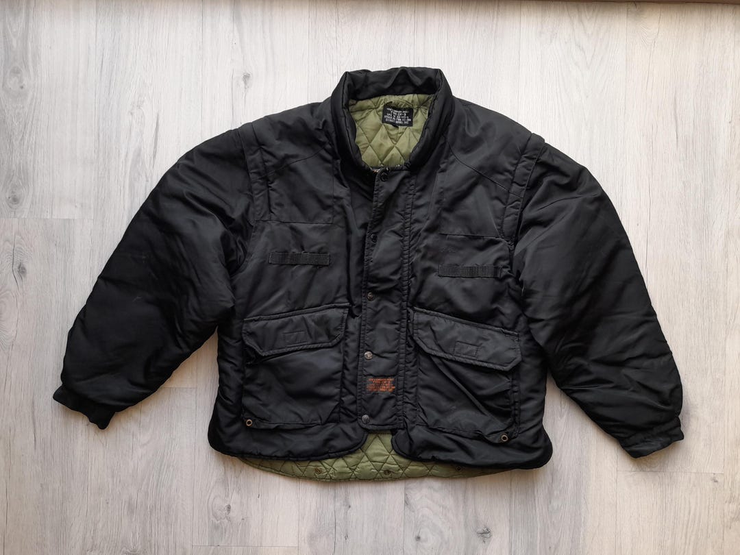 Vintage Schott Commando Jacket Type CM-9 Full Zip Bomber Jacket ,black ...