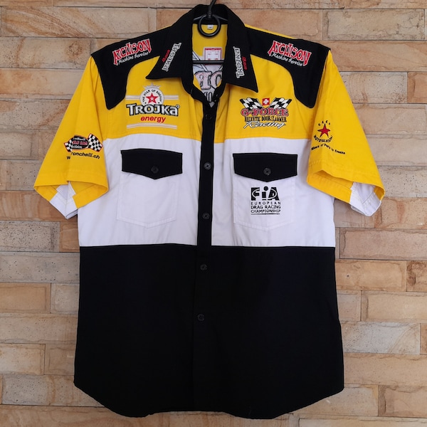 Racing Button up Shirt - Etsy