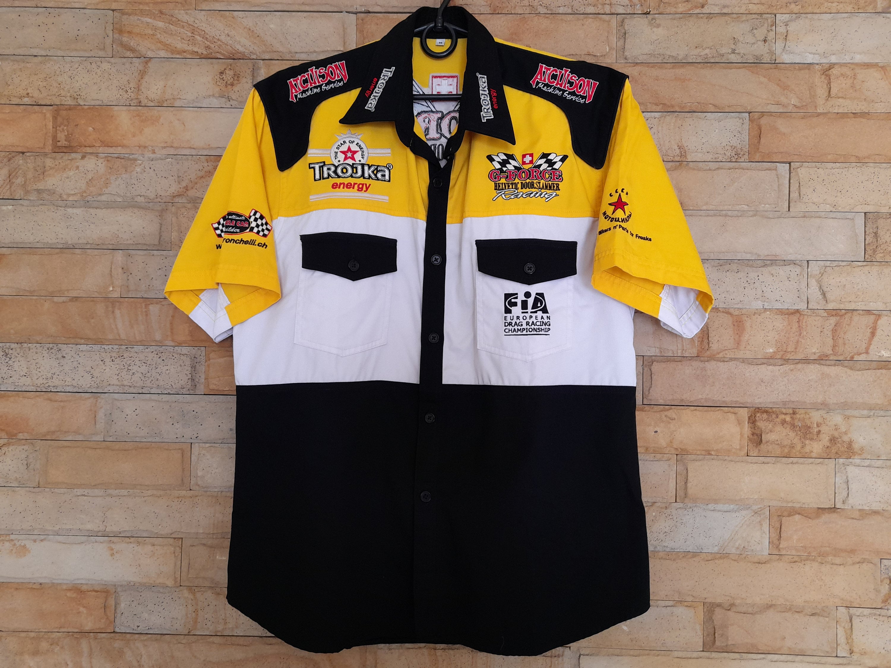 Vintage Racing Team Button up Shirt ,pit Crew Shirt, Racing Shirt,mens ...