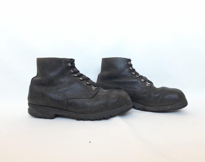 80s Minerva Swiss Army Authentic Boots ,EU 43 , Heavyweight Leather ...