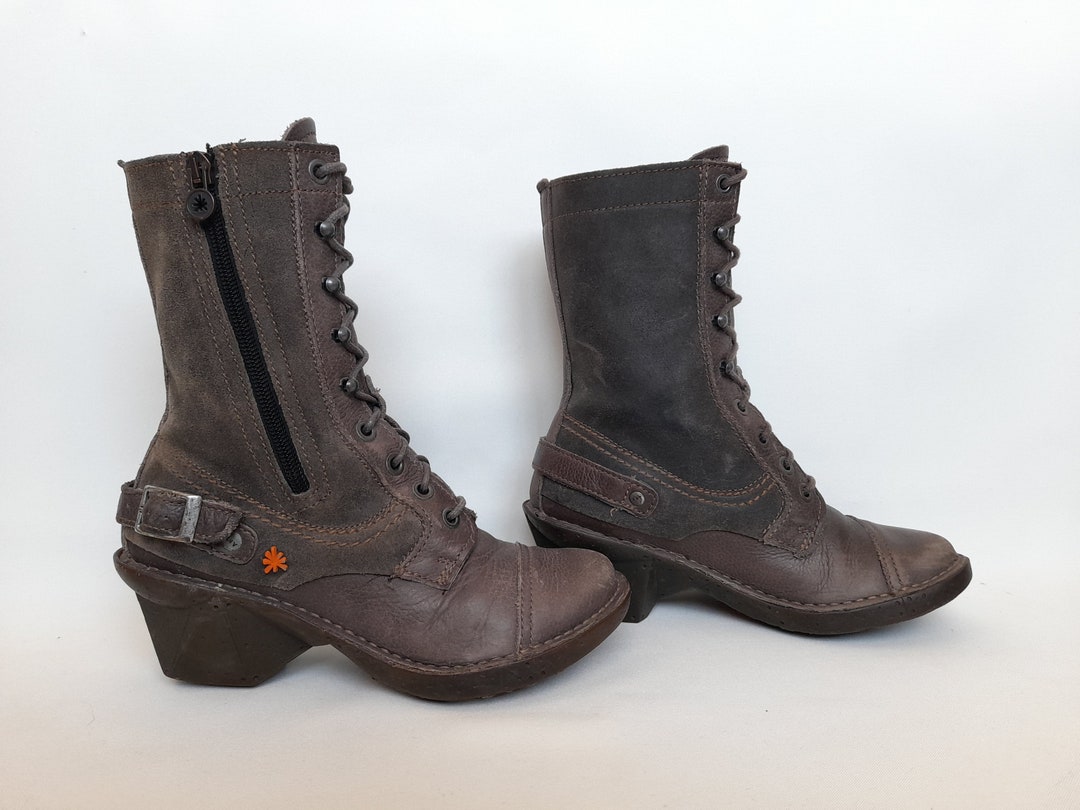 Vintage Women's the Art Company Platform Shoes ,size EU 36 ,womens Gray ...