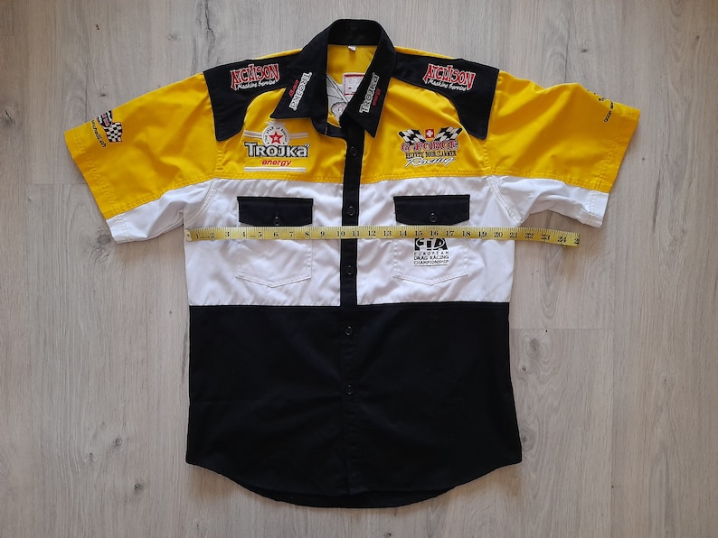 Vintage Racing Team Button up Shirt ,pit Crew Shirt, Racing Shirt,mens ...