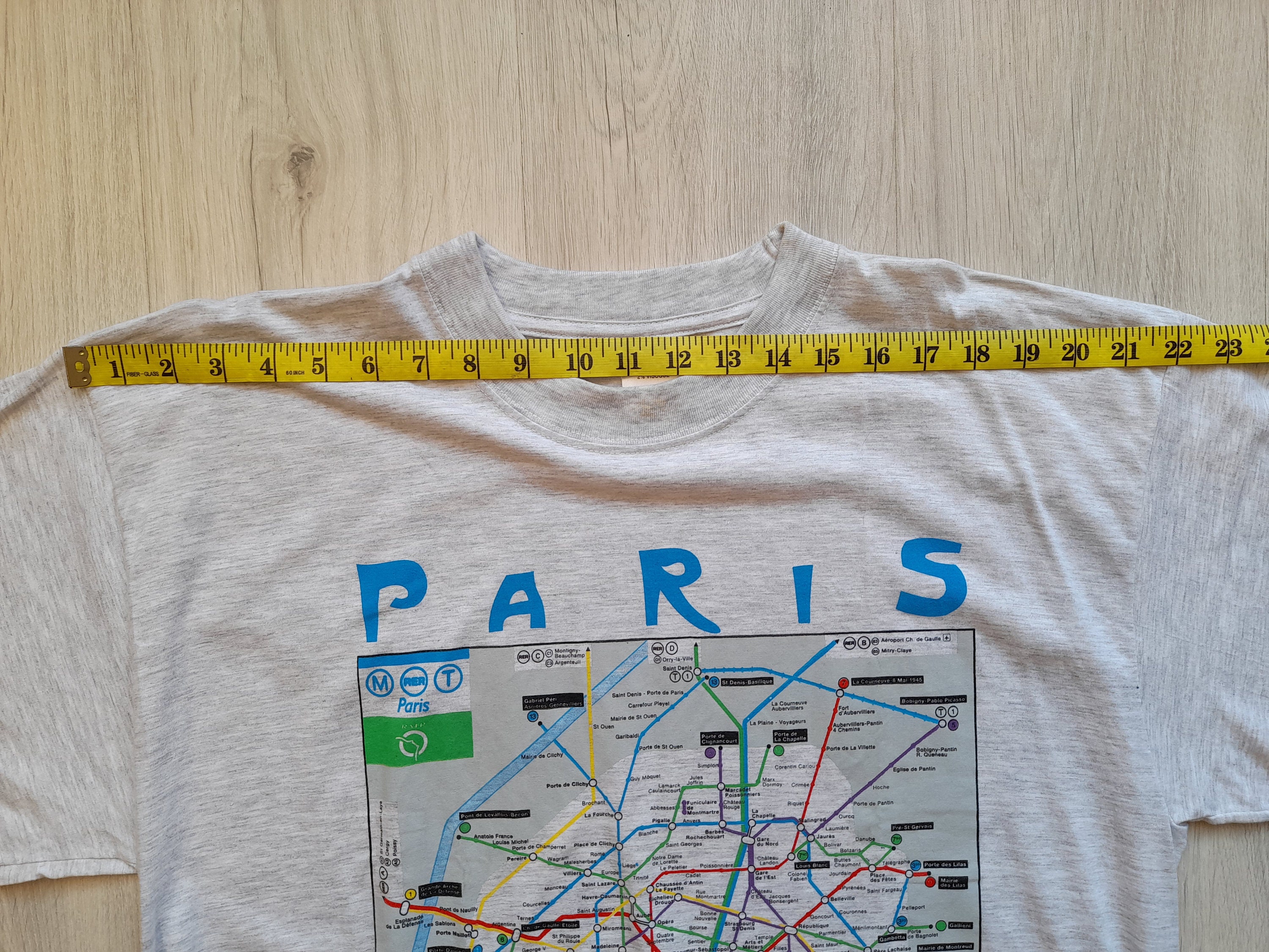 Vintage Paris Metropolitan Metro Map Tee , Metro Train Shirt ,vintage ...