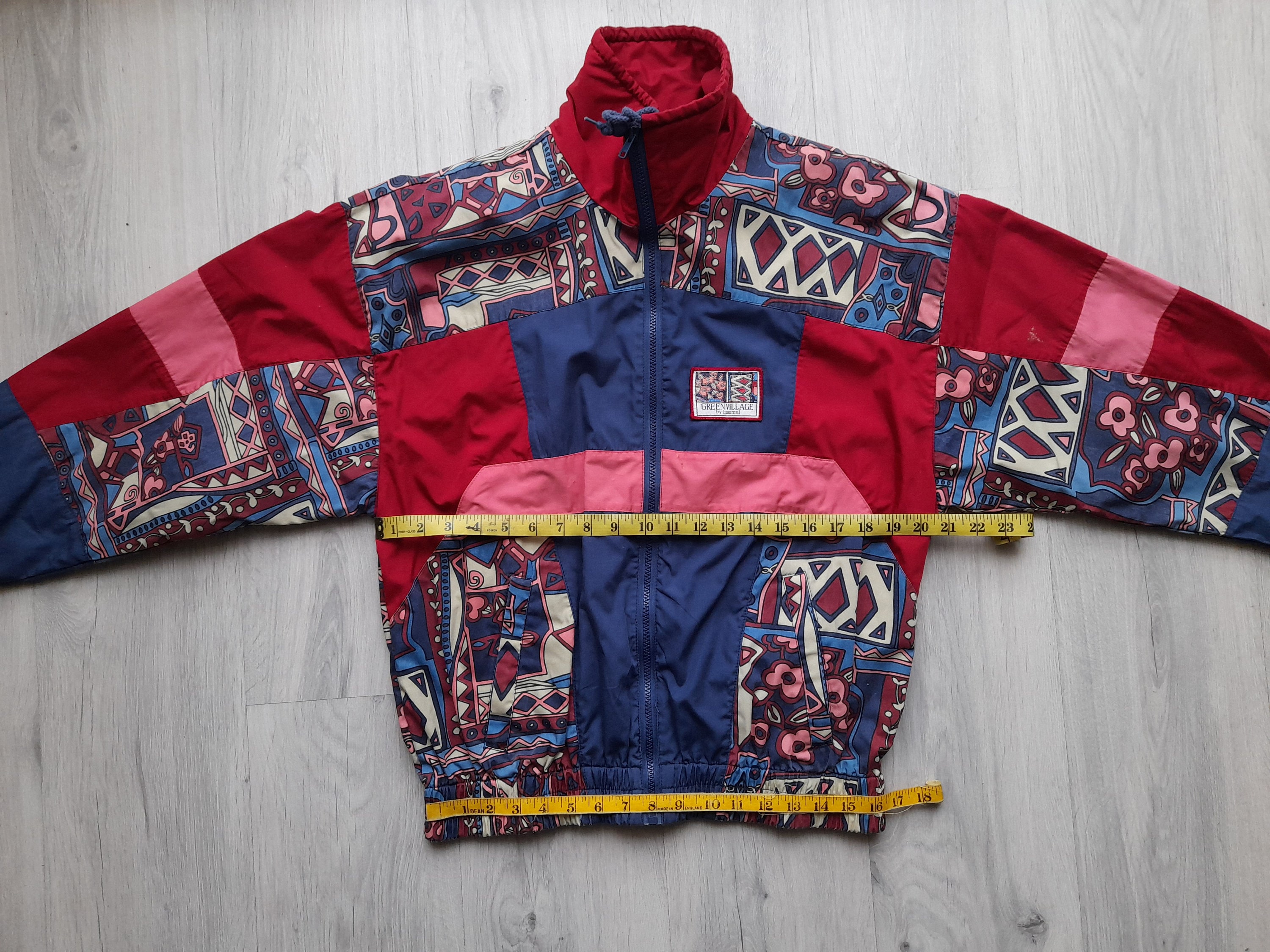 Vintage 90s Multi Color Color Tracksuit , Rave Techno Tracksuit Vintage ...