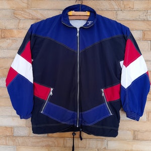 Vintage 90s Multi Color Track Jacket ,rave Techno Track Jacket Vintage ...