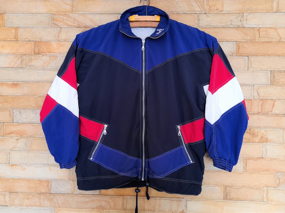 Vintage 90s Multi Color Track Jacket ,rave Techno Track Jacket Vintage ...