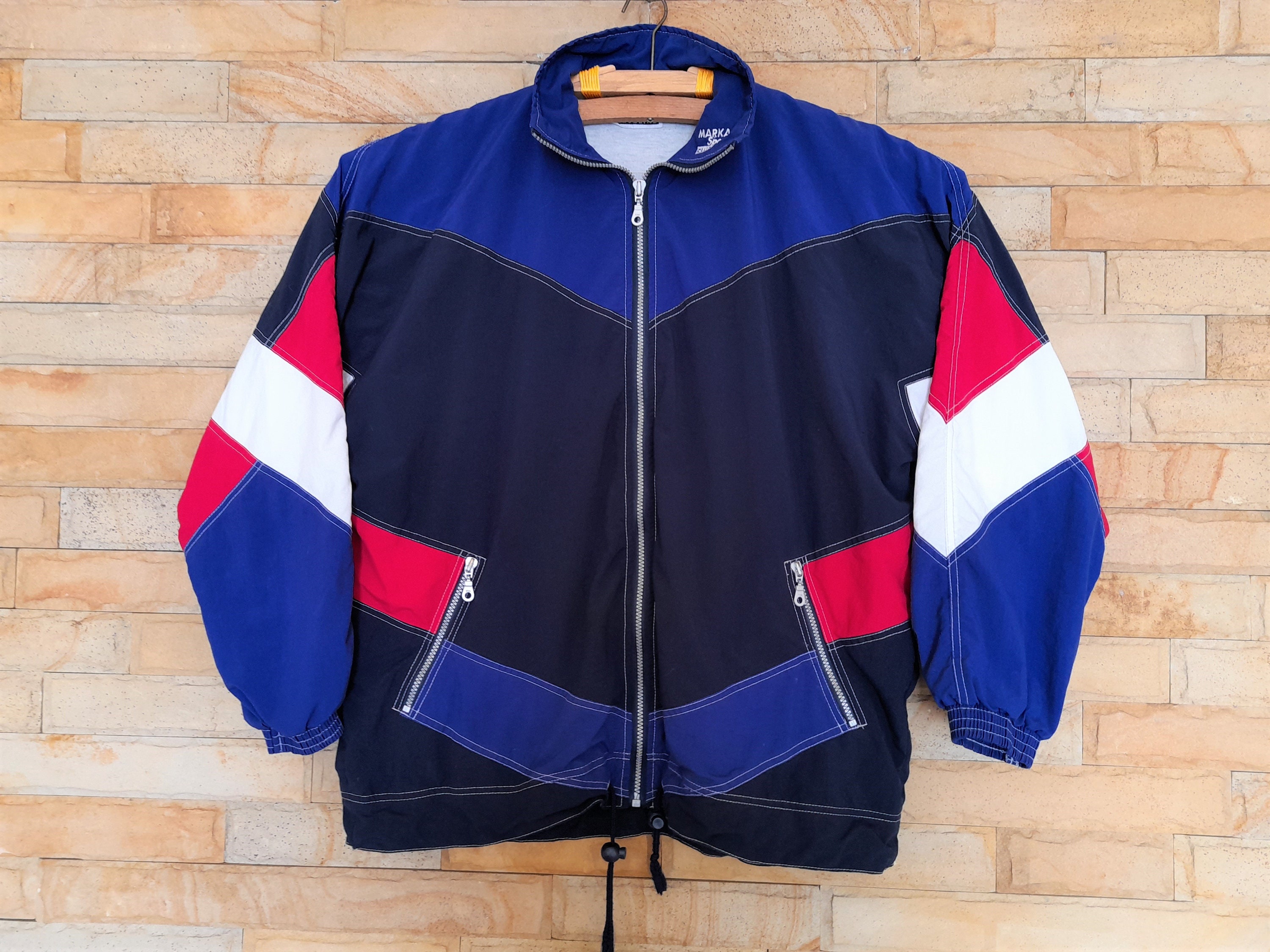 Vintage 90s Multi Color Track Jacket ,rave Techno Track Jacket Vintage ...