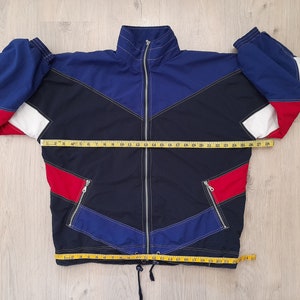 Vintage 90s Multi Color Track Jacket ,rave Techno Track Jacket Vintage ...