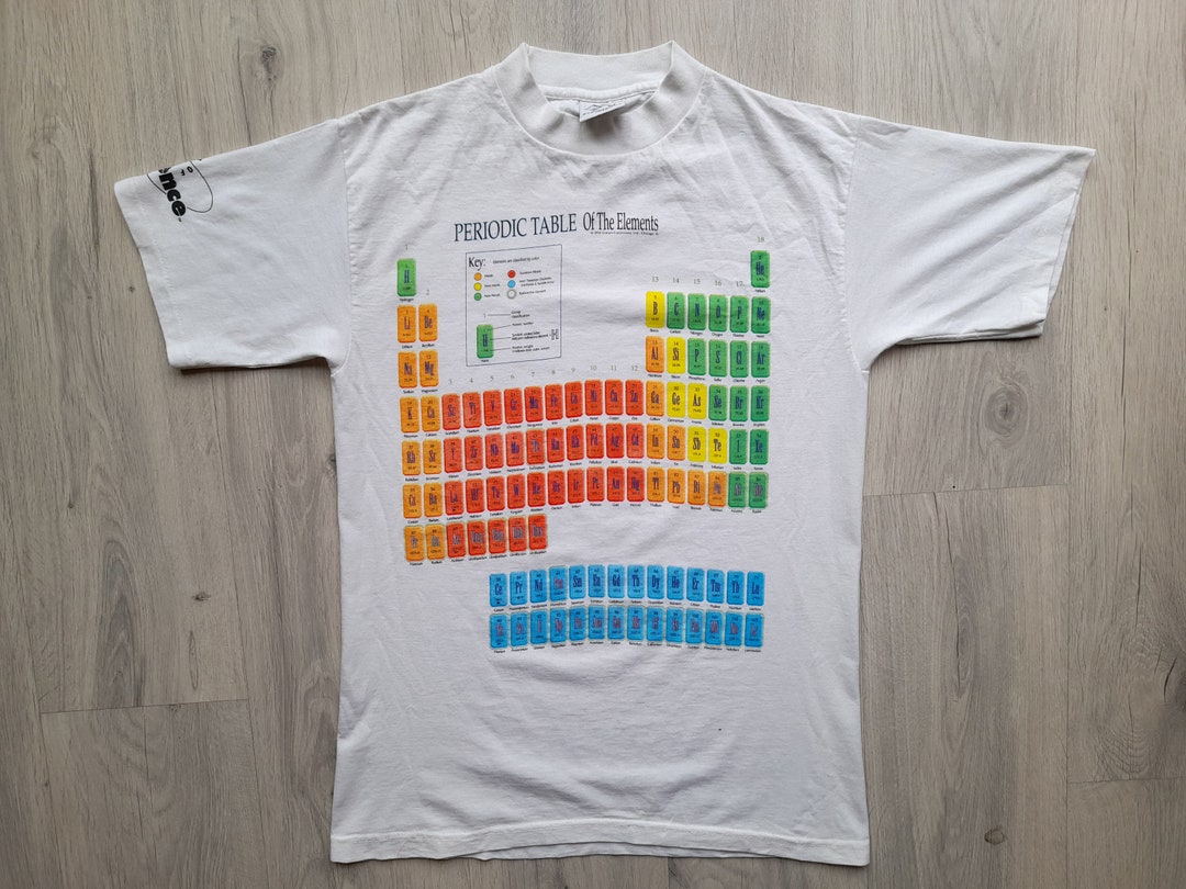 Vintage Periodic Table of Elements Shirt ,made in Usa Museum of Science ...