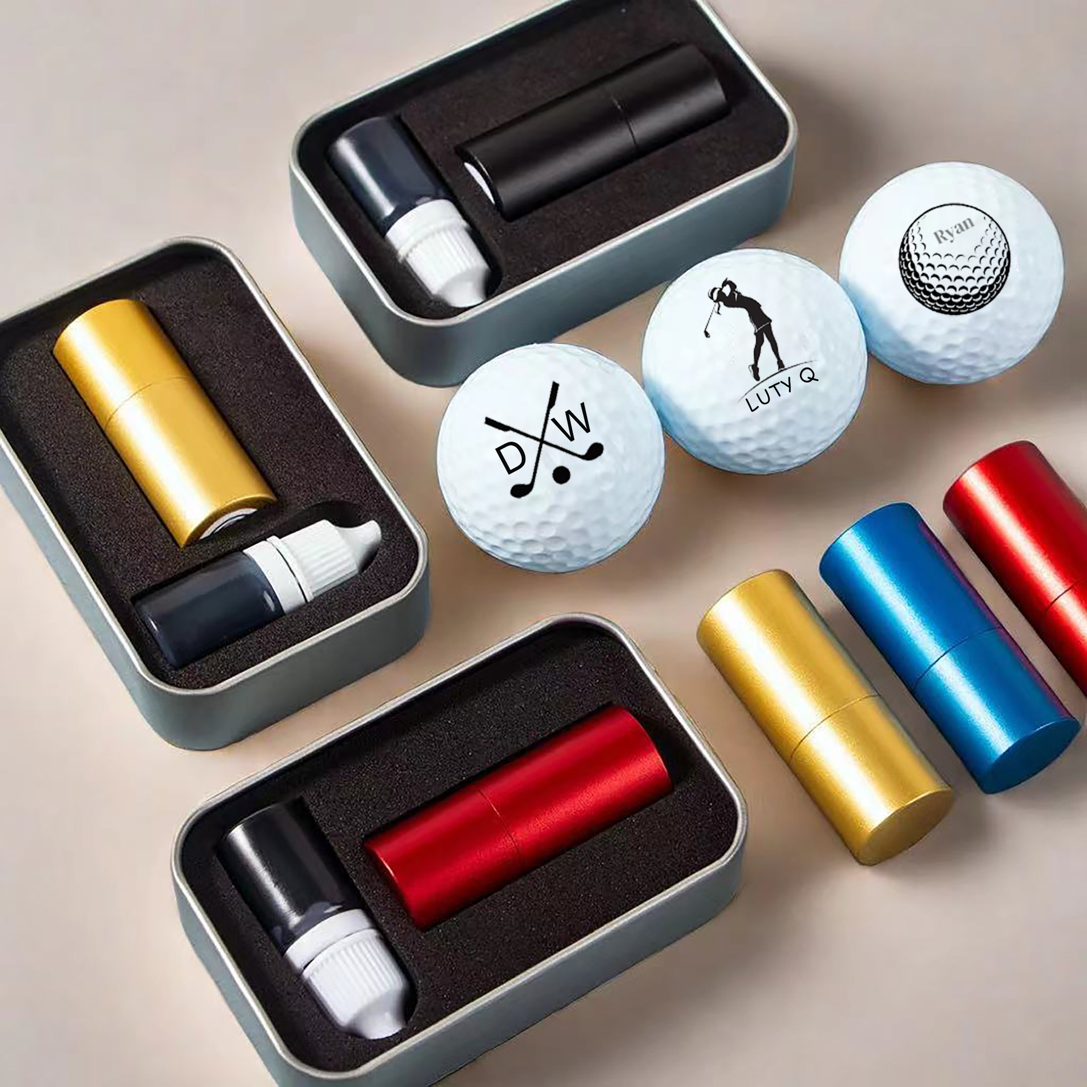 Custom Golf Ball Stamp, Personalized Golf Stamps, Gift for Golfer, Golf ...