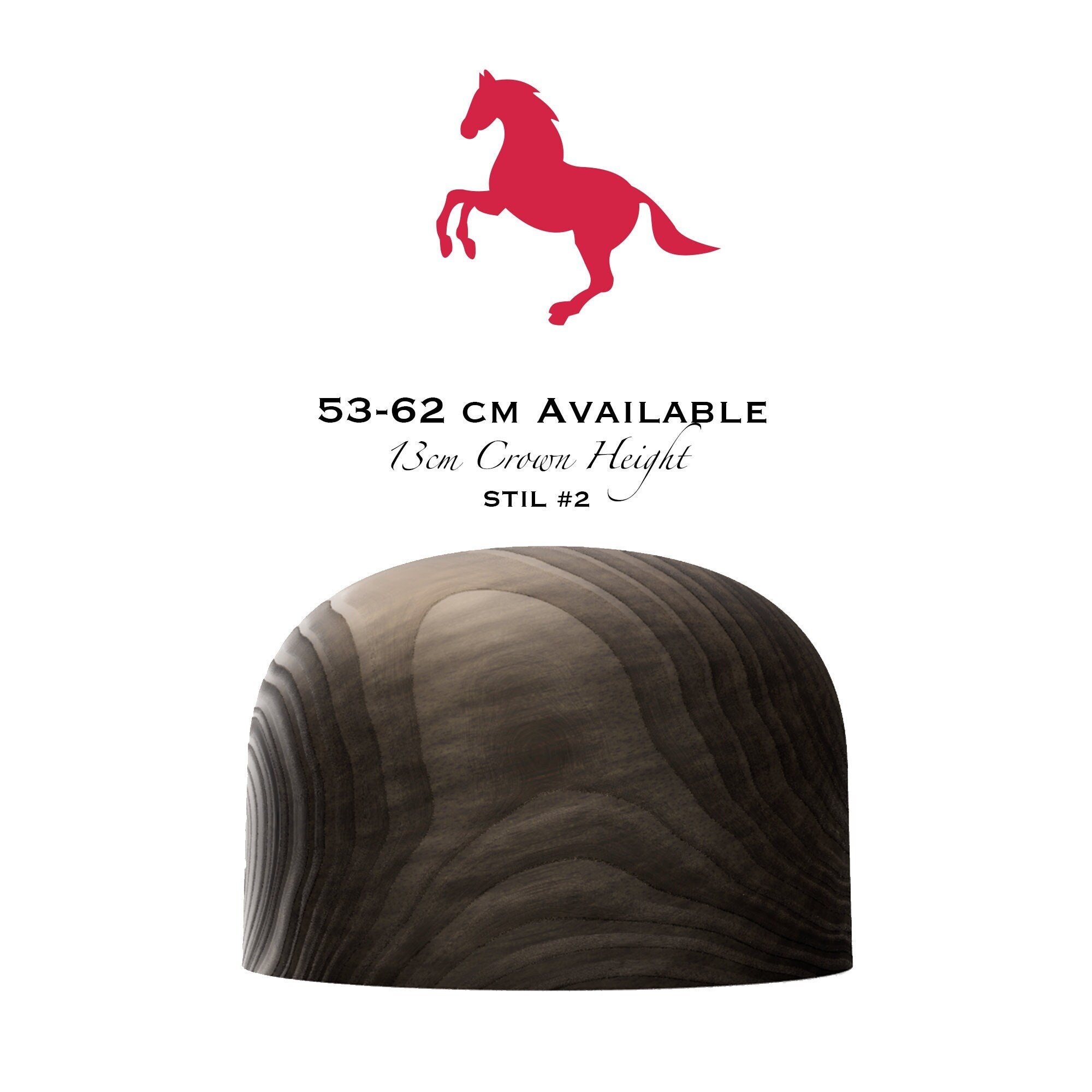 6 1/2 (52cm) Hat Block - Open Crown Stil 2 - Hat Block STL File ...