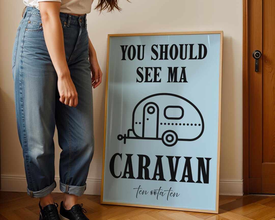 DIGITAL PRINT - You Should See Ma Caravan – Scottish Funny Print ...