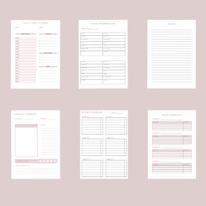 Printable Planner, Printable Student Planner Bundle, Study Planner ...