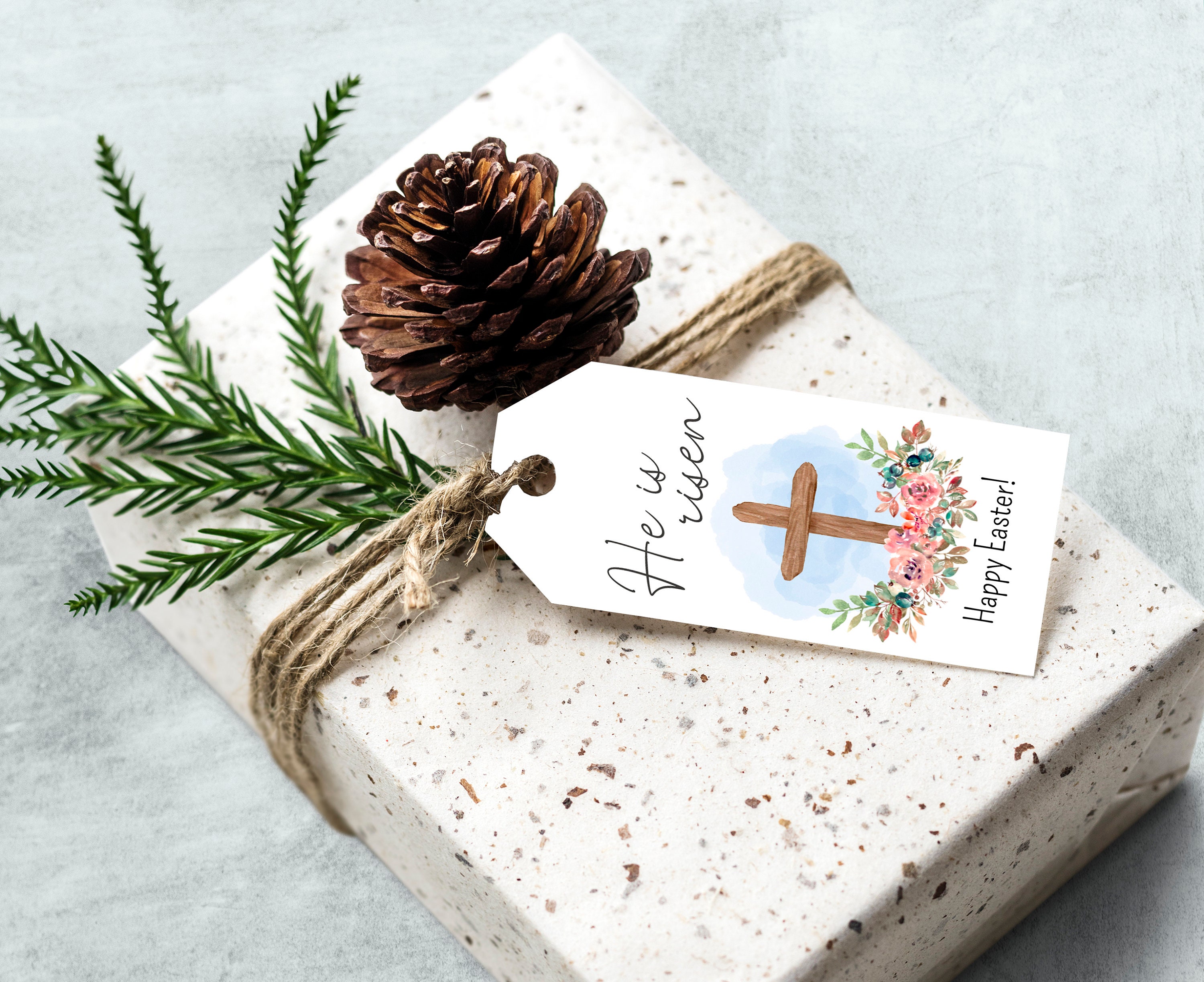 Printable Easter Gift Tags | Christian Printable Gift Tags | Religious ...