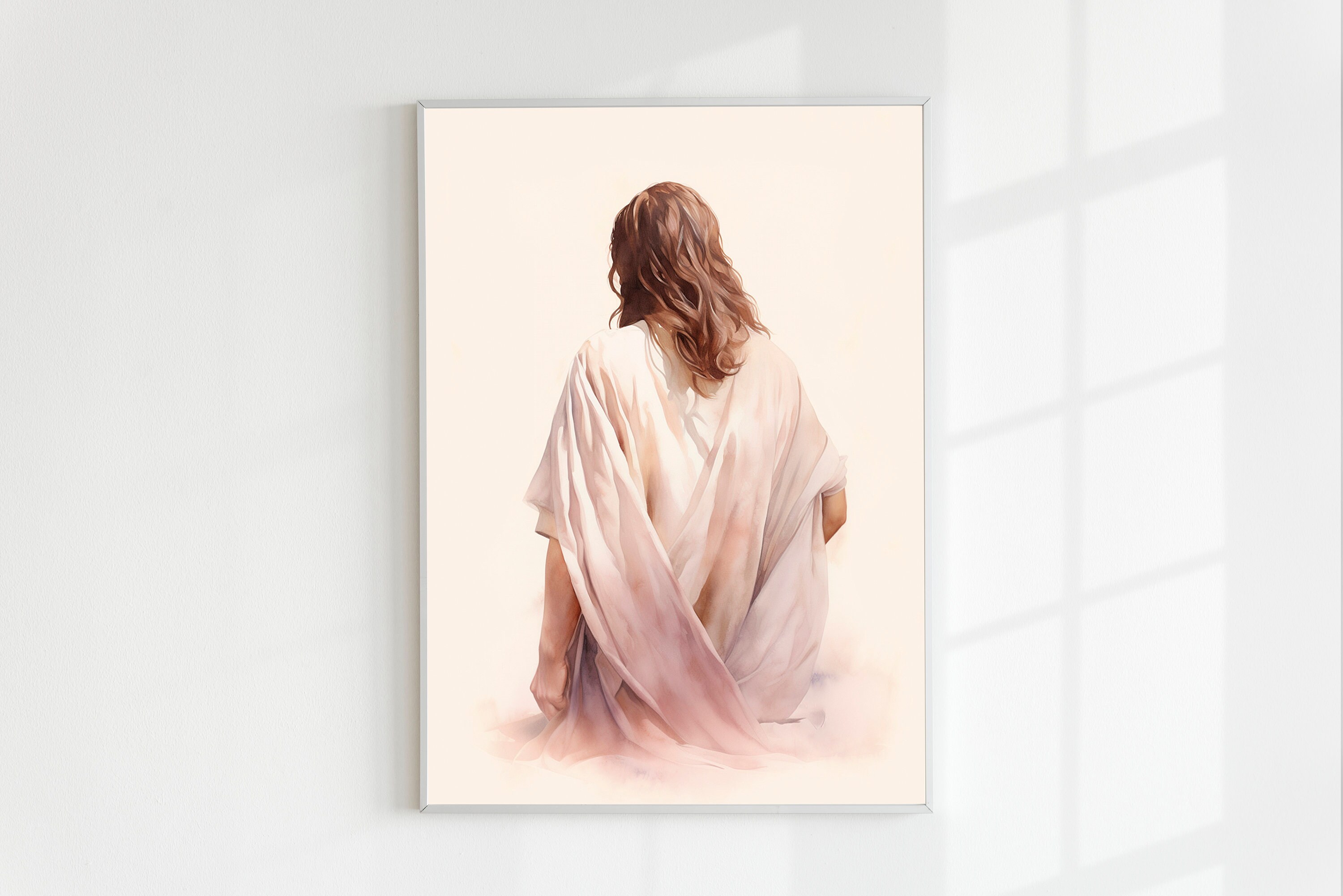 Printable Christian Illustration Jesus DIGITAL DOWNLOAD Jesus Christ ...