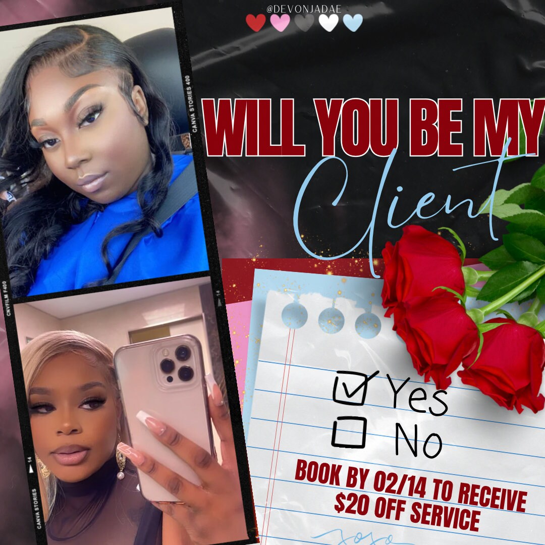 Valentines Flyer Bundle, VDAY Appointment Flyer, Booking Flyer, Sale Flyer, Premade Editable ...