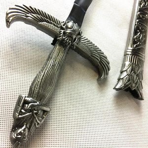 Egyptian Ceremonial Dagger Pharaoh Knife Ripple Blade /w Scabbard ...
