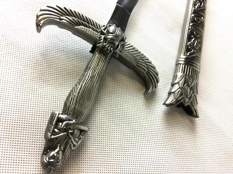 Egyptian Ceremonial Dagger Pharaoh Knife Ripple Blade /w Scabbard ...