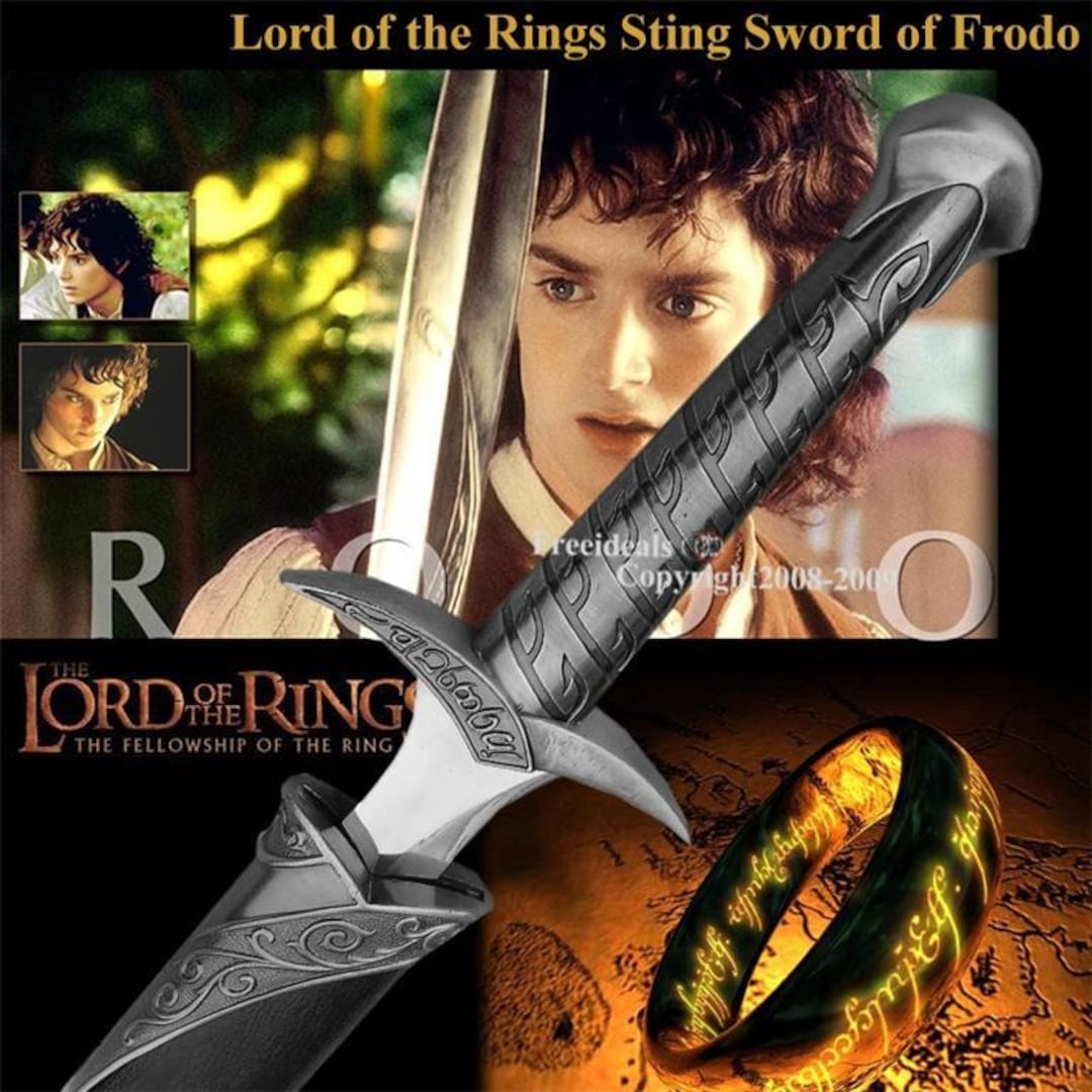 Lord of the Rings Sting Sword of Frodo /w Scabbard XP - Etsy Australia