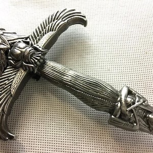 Egyptian Ceremonial Dagger Pharaoh Knife Ripple Blade /w Scabbard ...
