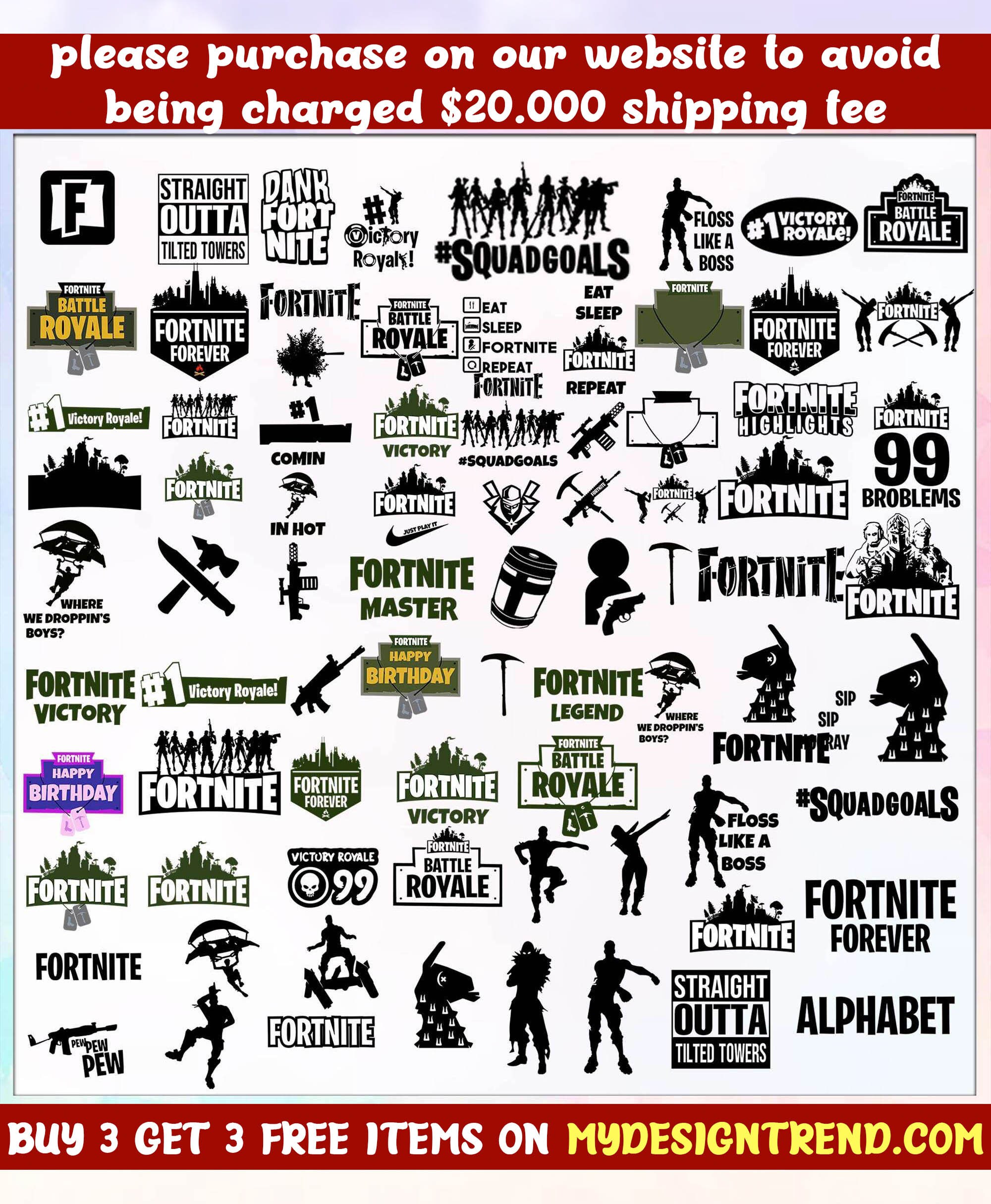 Fort Png Bundle 146, Fort Gaming SVG Bundle, F-nite Lo Go Svg, F-nite ...