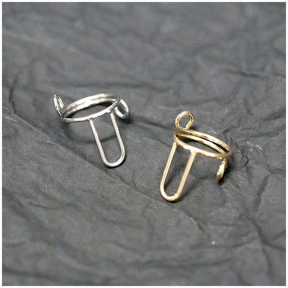 10pc Clip on Nail Rings/ Silver or Gold/ Perfect for Temporarily Use ...