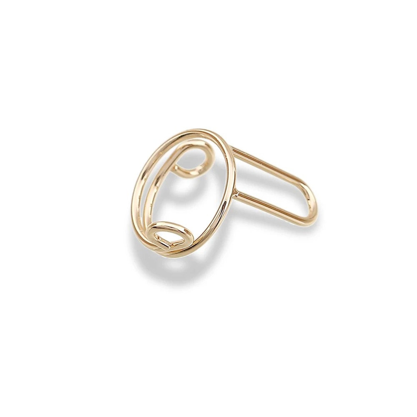 10pc Clip on Nail Rings/ Silver or Gold/ Perfect for Temporarily Use ...