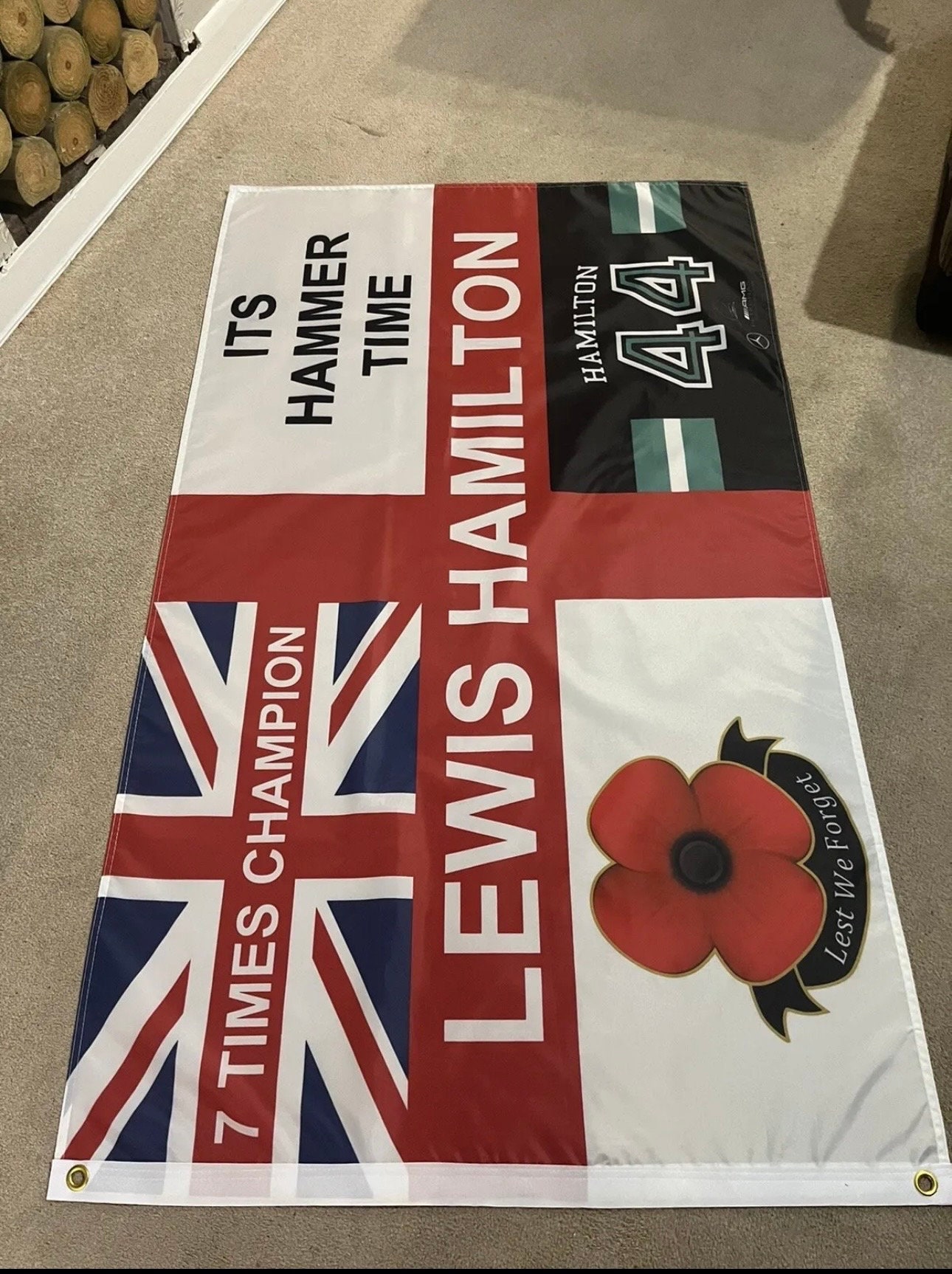 Lewis Hamilton Formula 1 Flag 5ft X 3ft Brand New F1 Flag Lewis ...
