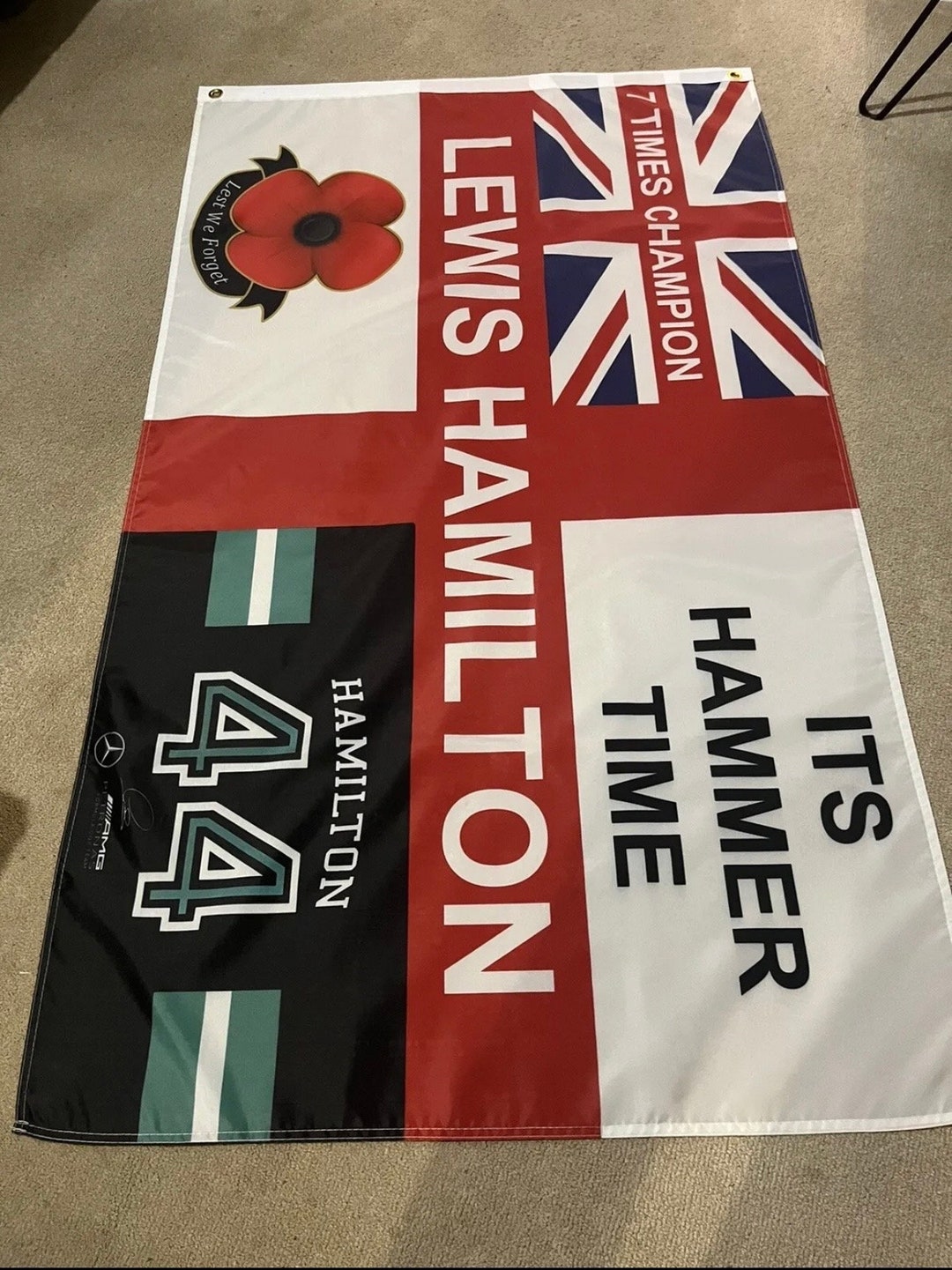 Lewis Hamilton Formula 1 Flag 5ft X 3ft Brand New F1 Flag Lewis ...