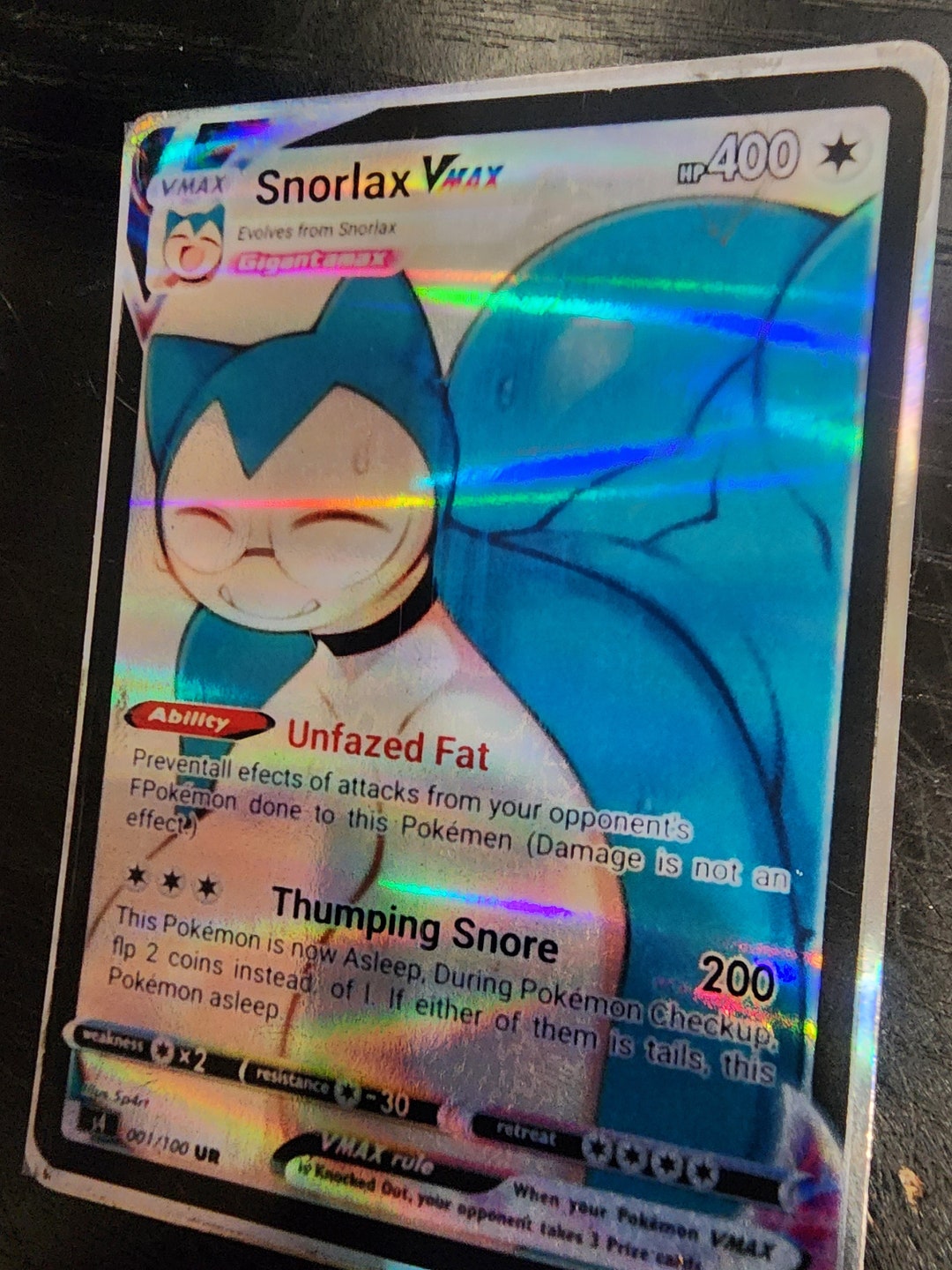Snorlax Custom Pokemon Card - Etsy