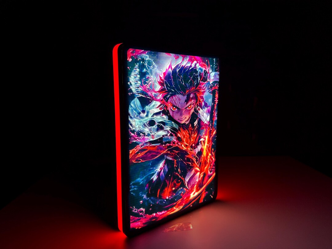 Demon Slayer LED Night Light | Tanjiro & Nezuko USB Powered Light Box ...
