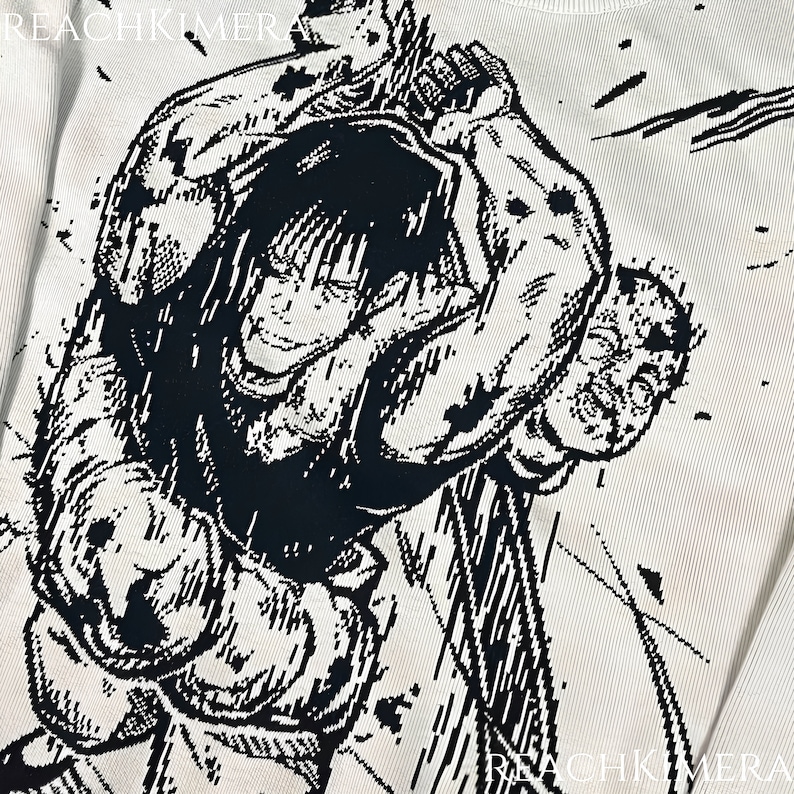 Anime Jujutsu Kaisen Toji Fushiguro Knitted Sweater,harajuku Anime ...