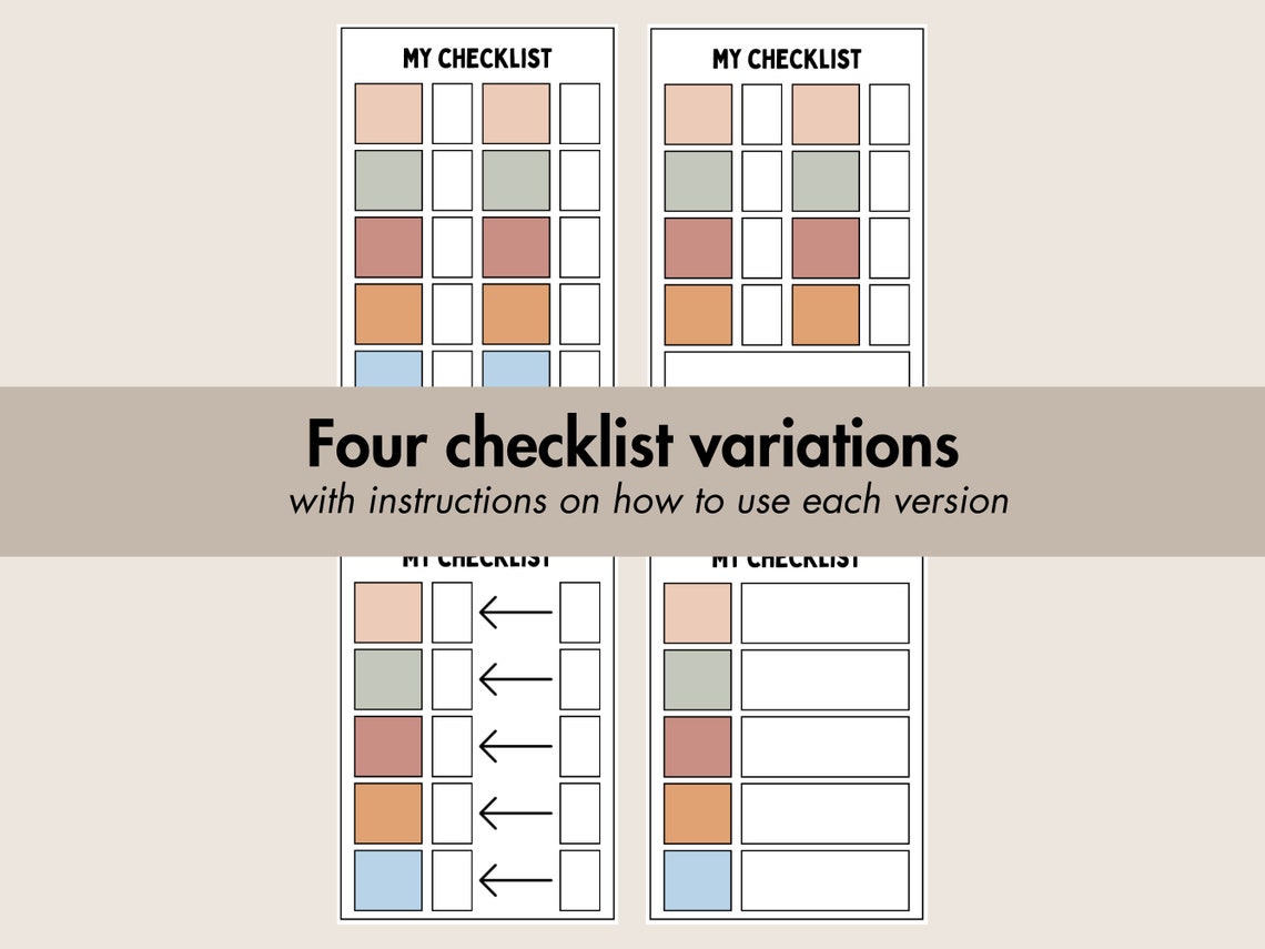 Editable Kids Visual Take Home Checklist Visual Backpack Checklist ...