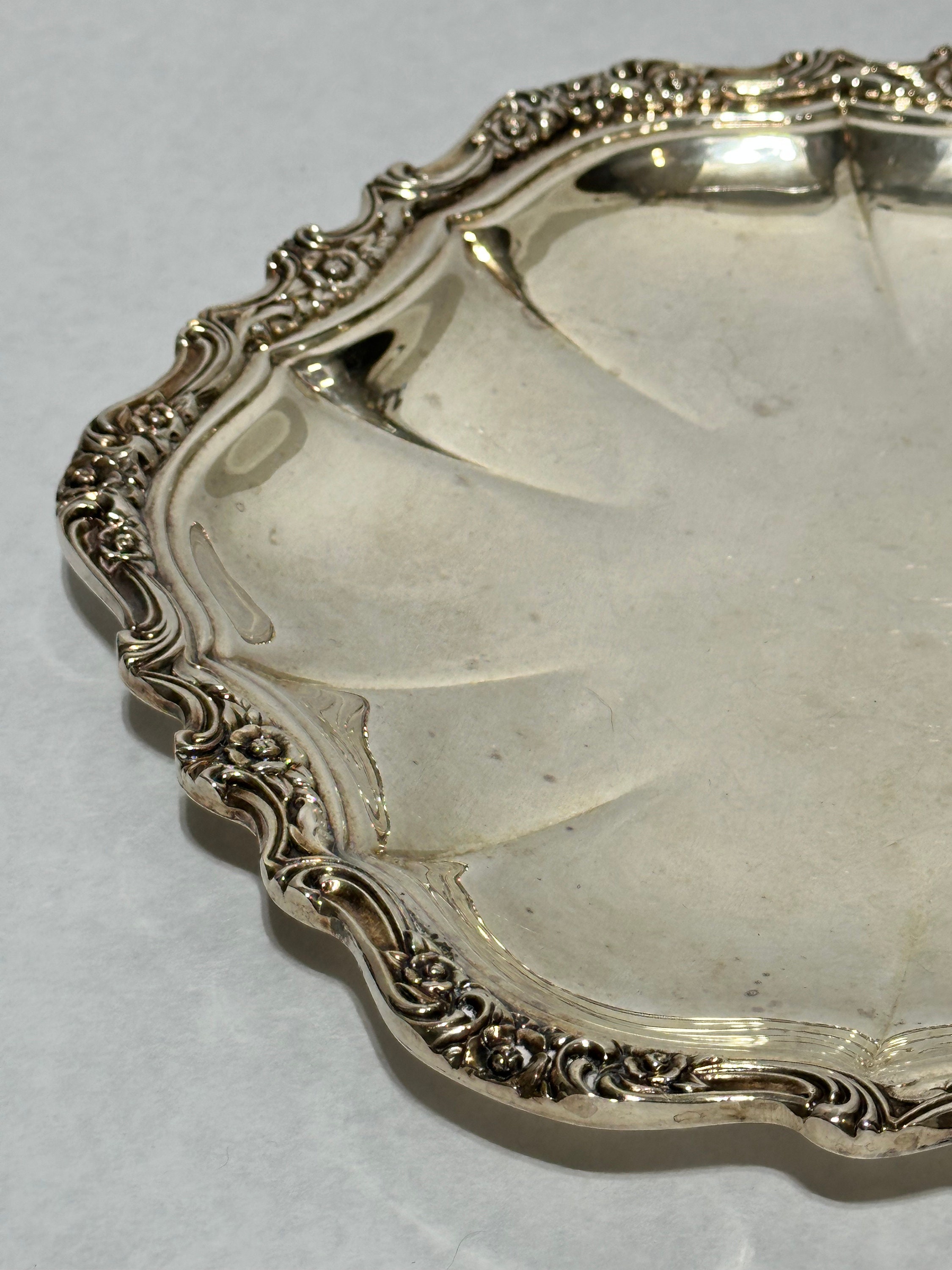 Silver Serving Plate - Etsy