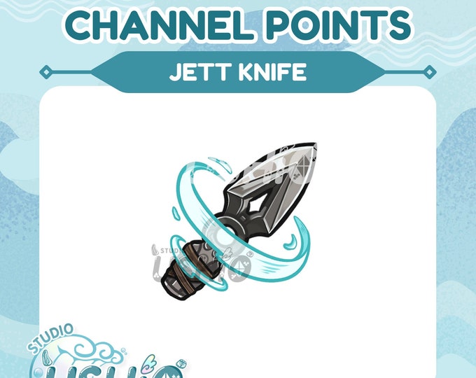 Valorant Jett Knife Kunai Emote: Twitch/discord Channel Point (digital ...