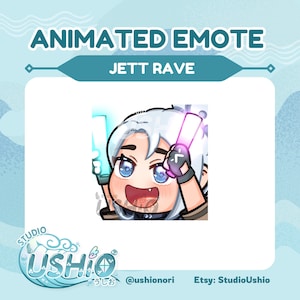 Valorant Jett Rave Emote | Cute Jett Animated Rave Emote |valorant ...