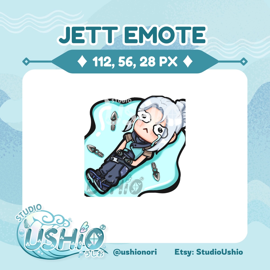 Valorant Jett Cry Emote | Jett Huhu Emote | Cute Jett | Lying on the ...