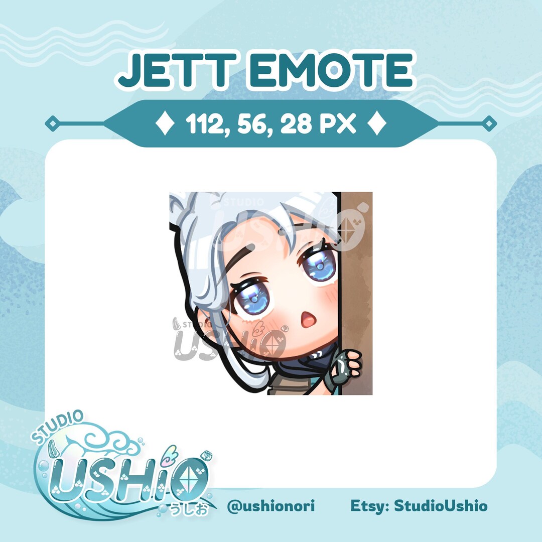 Valorant Jett Peek Emote Cute Jett Emote Valorant Emote for Twitch ...