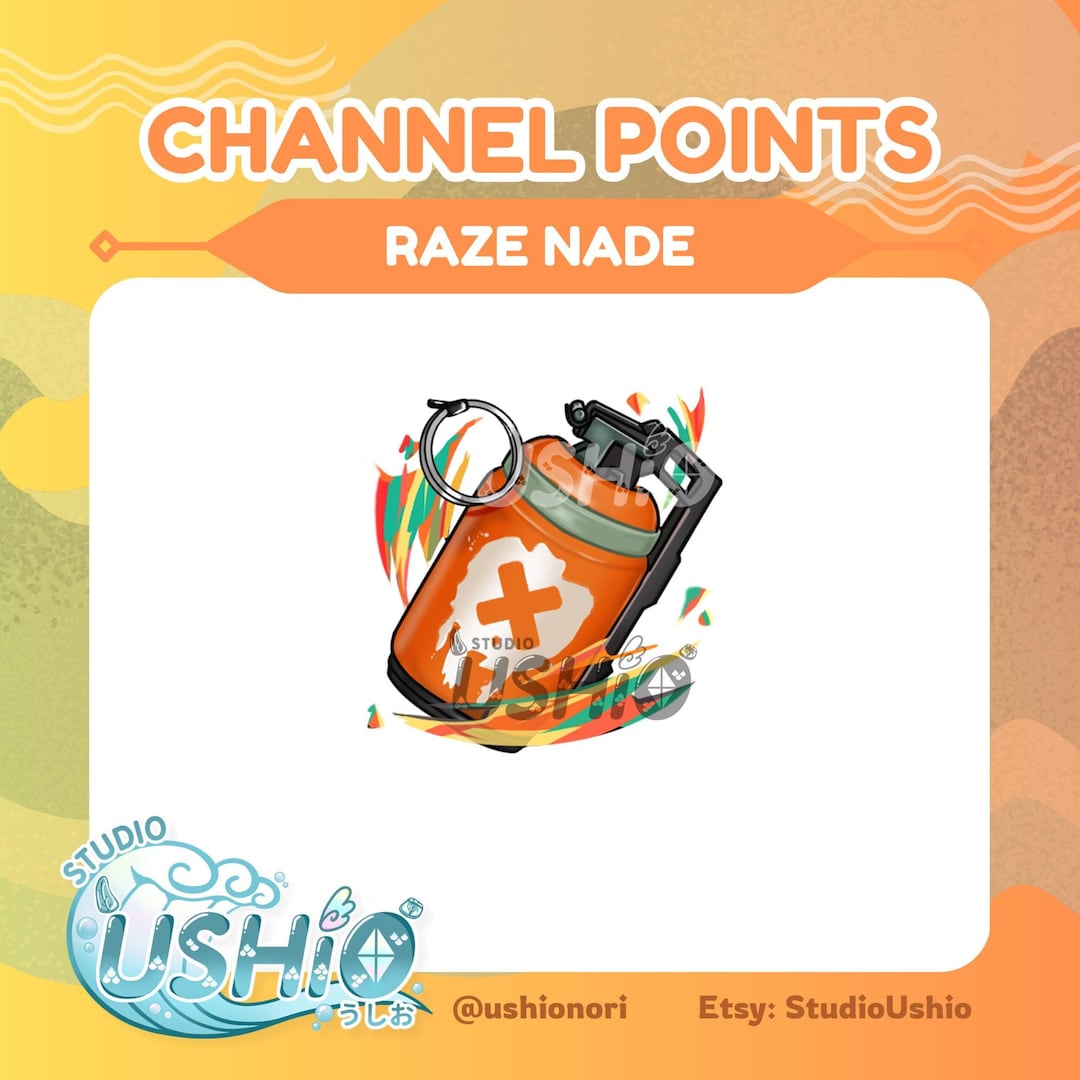 Valorant Raze Nade Emote: Twitch/discord/youtube Channel Point (digital ...